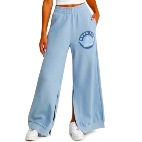 Boys Lie | Other | Rare Boys Lie Blindsided Thermal Wide Leg Sweatpants ...